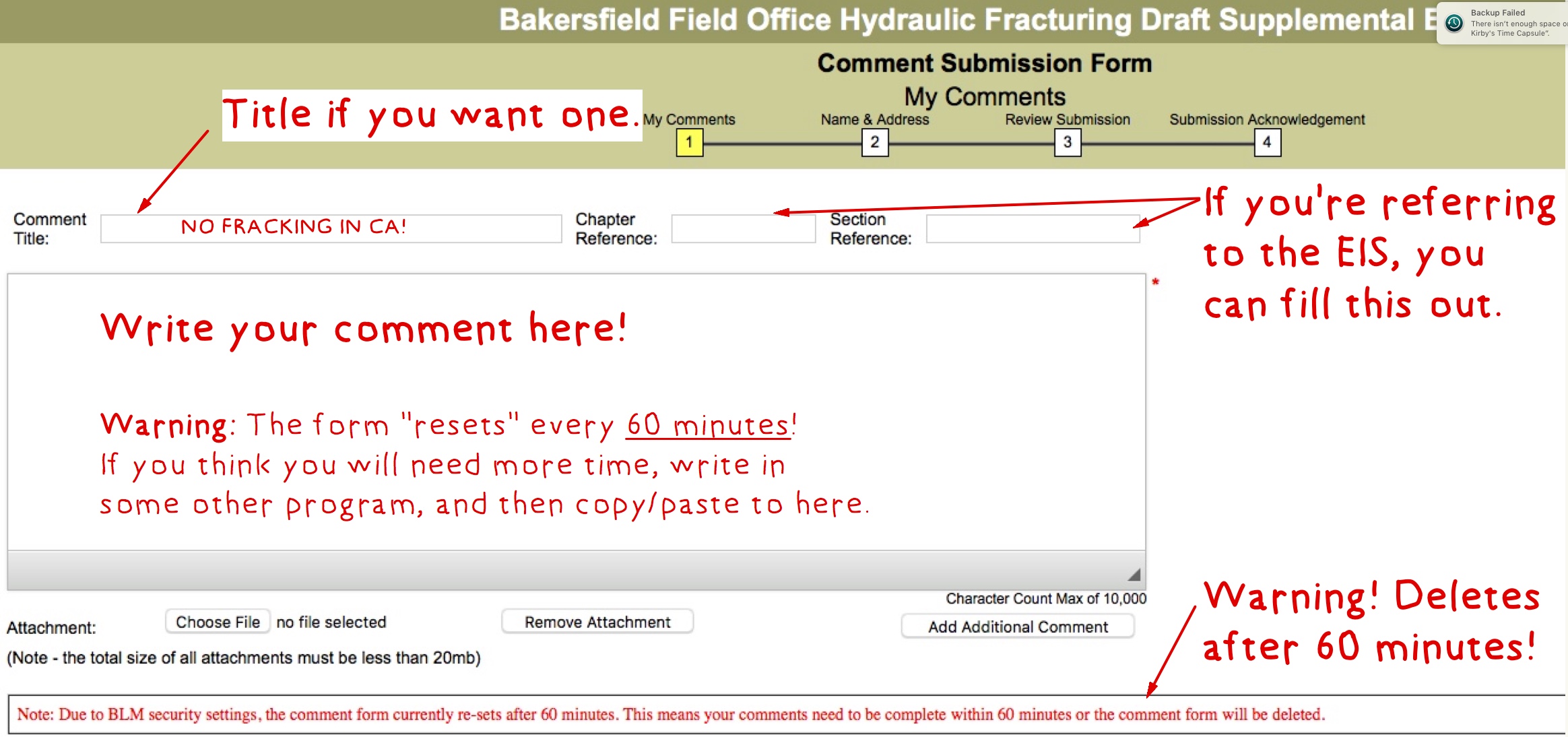 BLM comment instructions/Fracking – INDIVISIBLE VENTURA