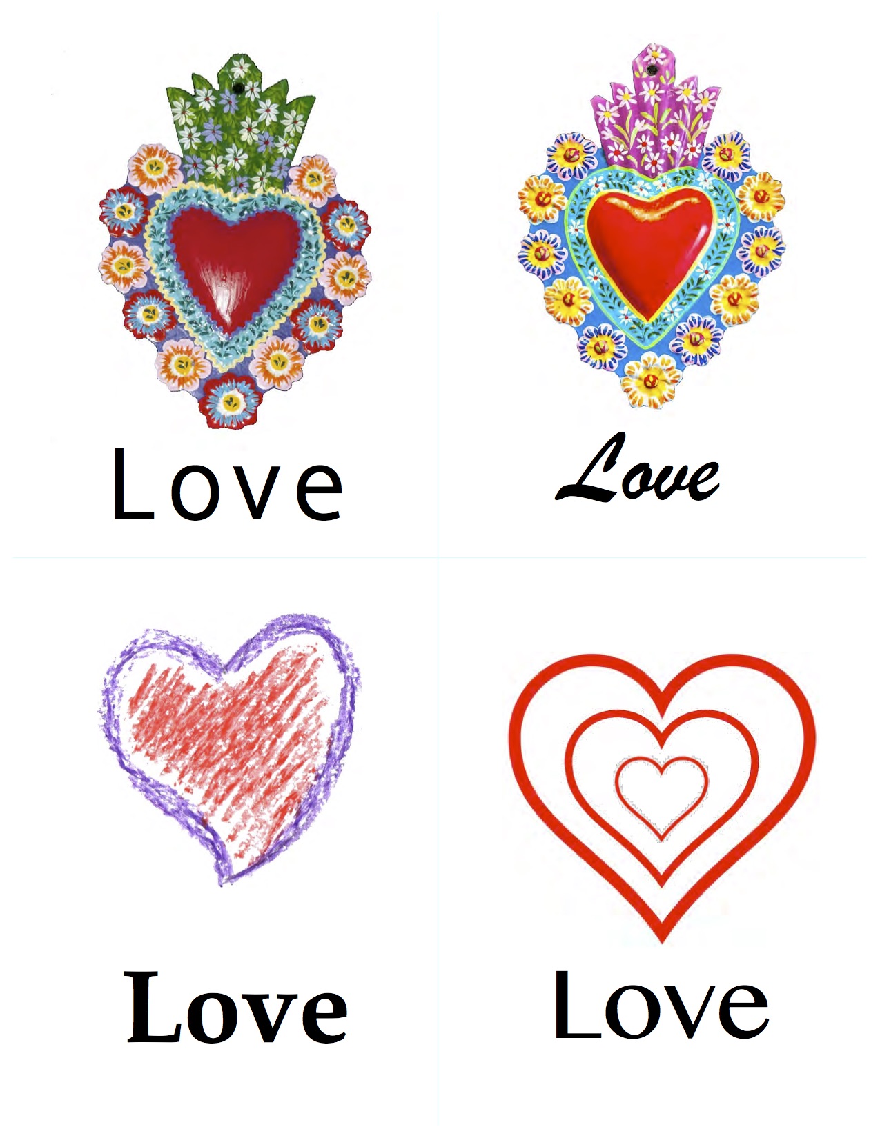 “Love” postcards – INDIVISIBLE VENTURA