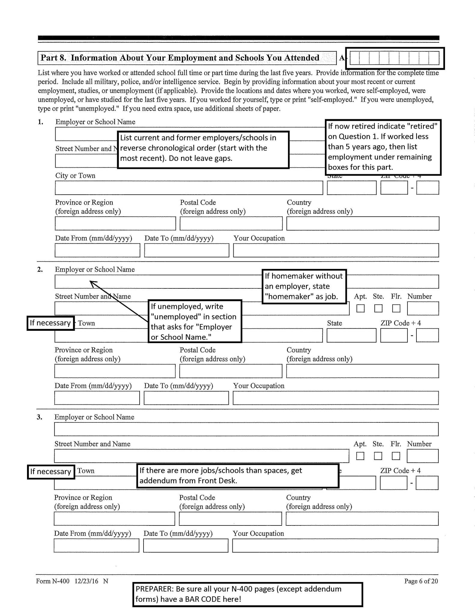 Vanessa’s N-400 Application Cheat Sheet – INDIVISIBLE VENTURA