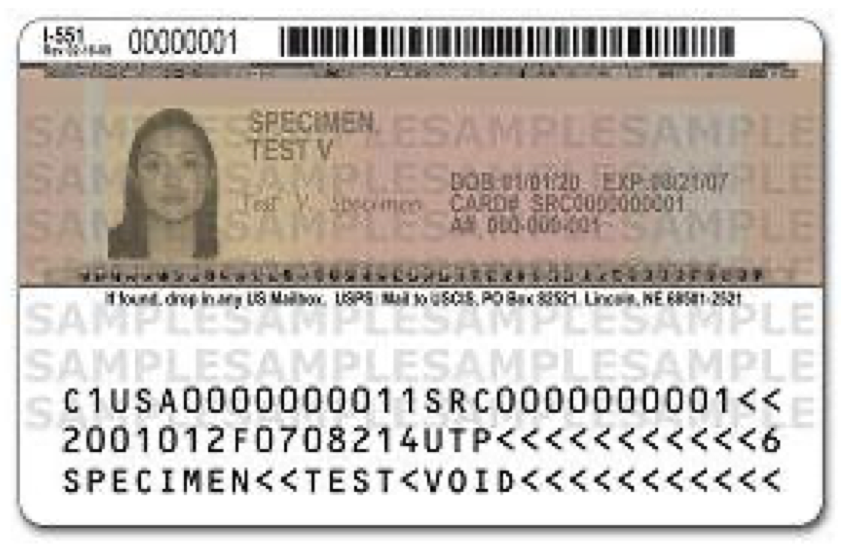 Reading a Permanent Resident Card – INDIVISIBLE VENTURA