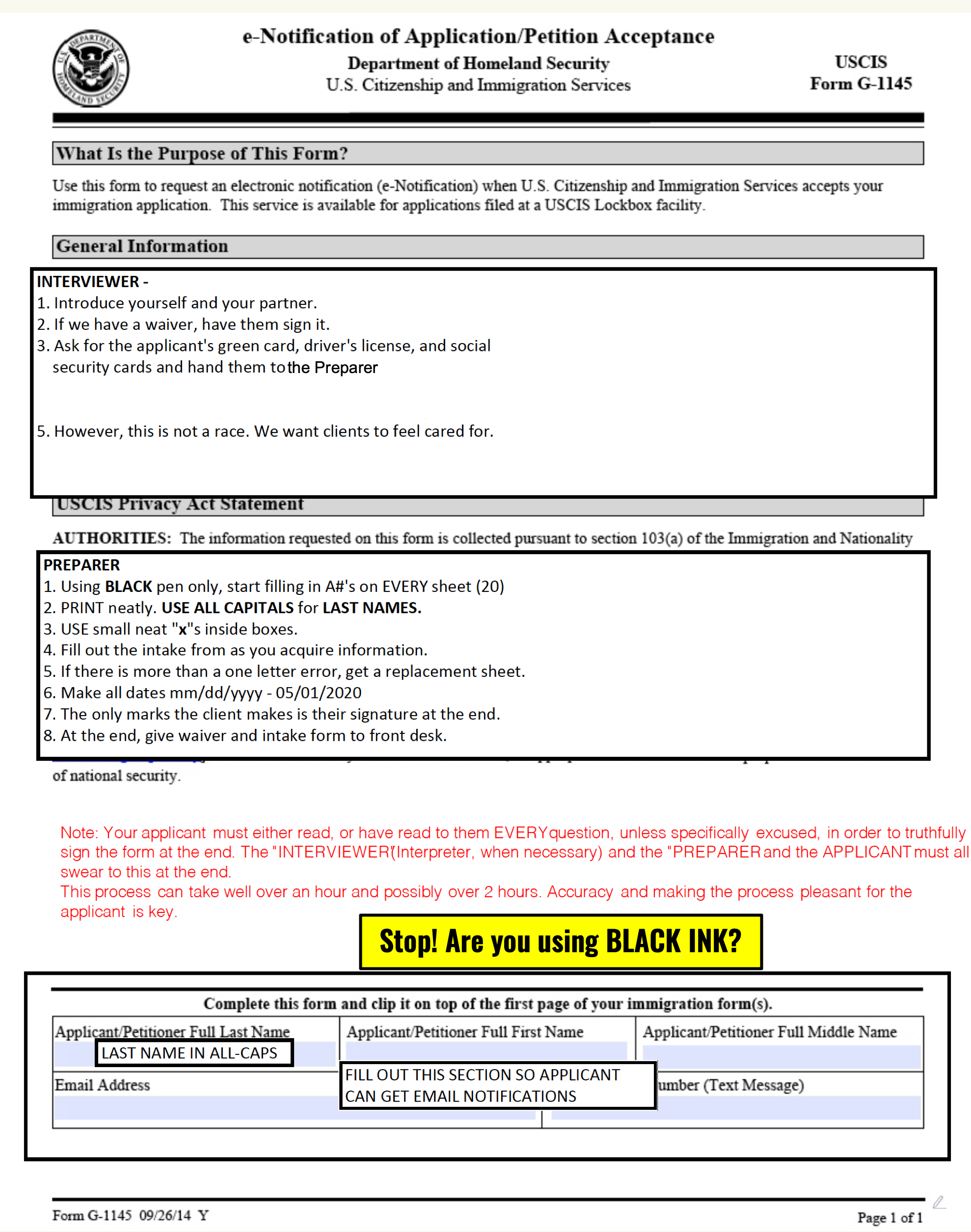 I-90 Application form – INDIVISIBLE VENTURA