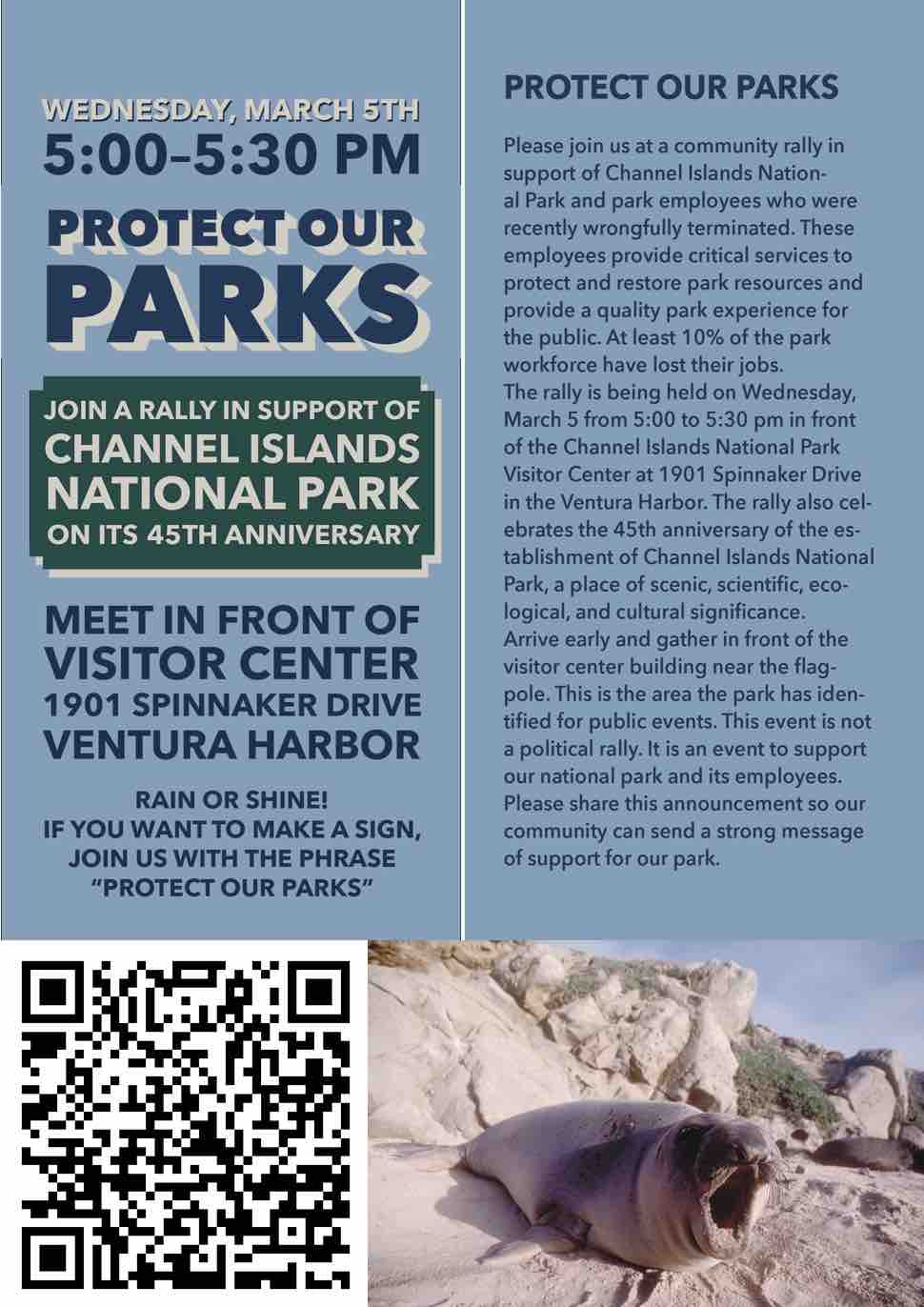“Protect Our Parks” – INDIVISIBLE VENTURA